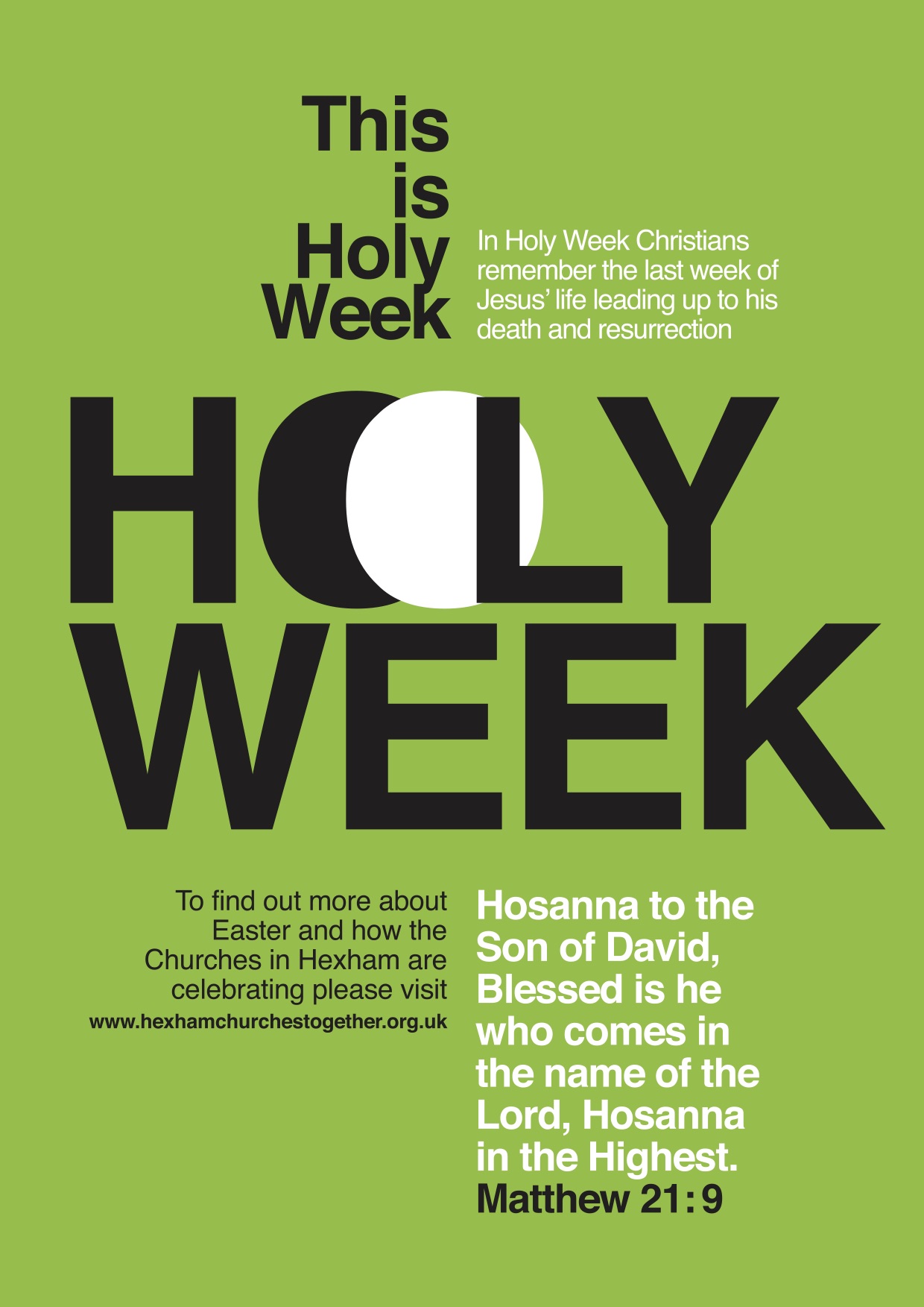 Posters and Images for Holy Week & Easter 2020 – Hexham Churches Together